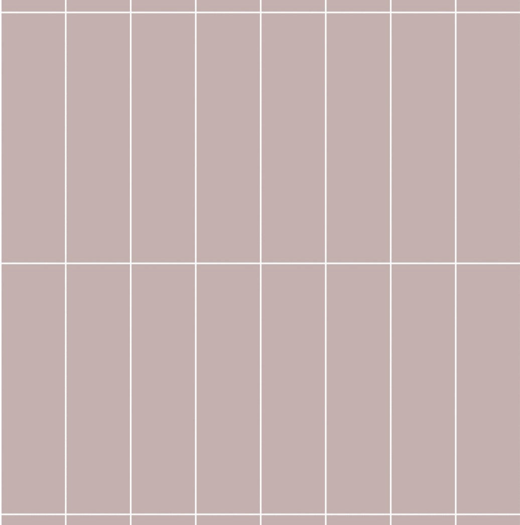 Fibo | Dusky Pink Stacked Subway Tile Wall Panel 600mm x 2400mm Tongue ...