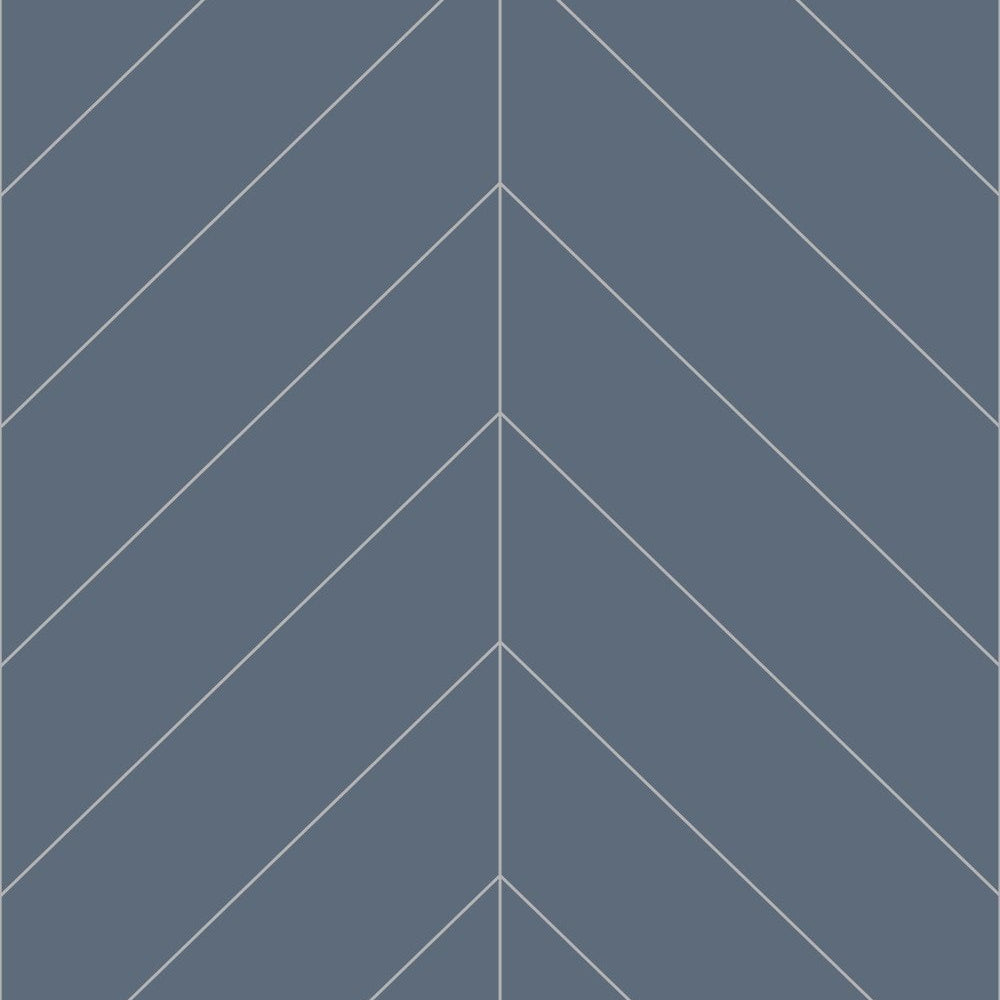 Fibo | Dusty Blue Chevron Tile Wall Panel 600mm x 2400mm Tongue ...
