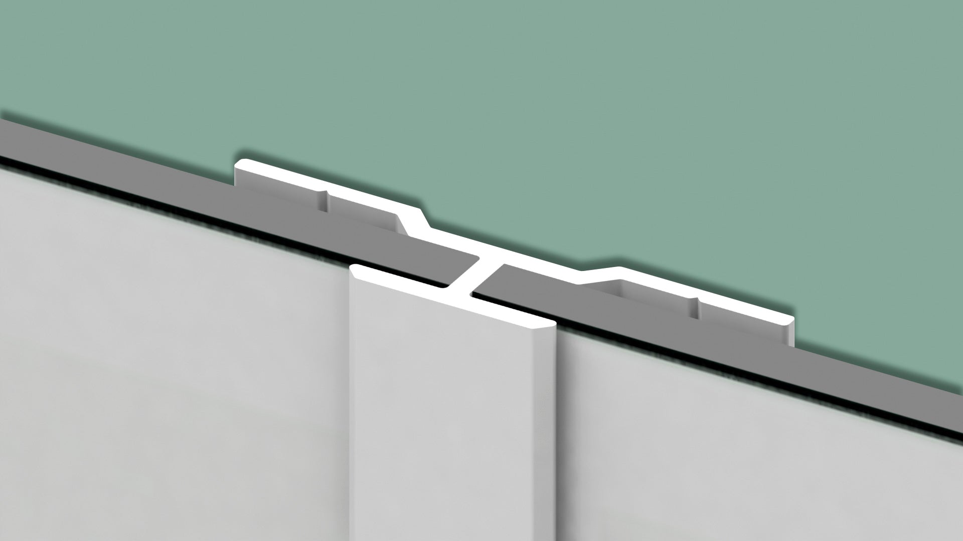 Kinewall - Silver H Profile for Assembling 2x Panels in a Row – Bath ...