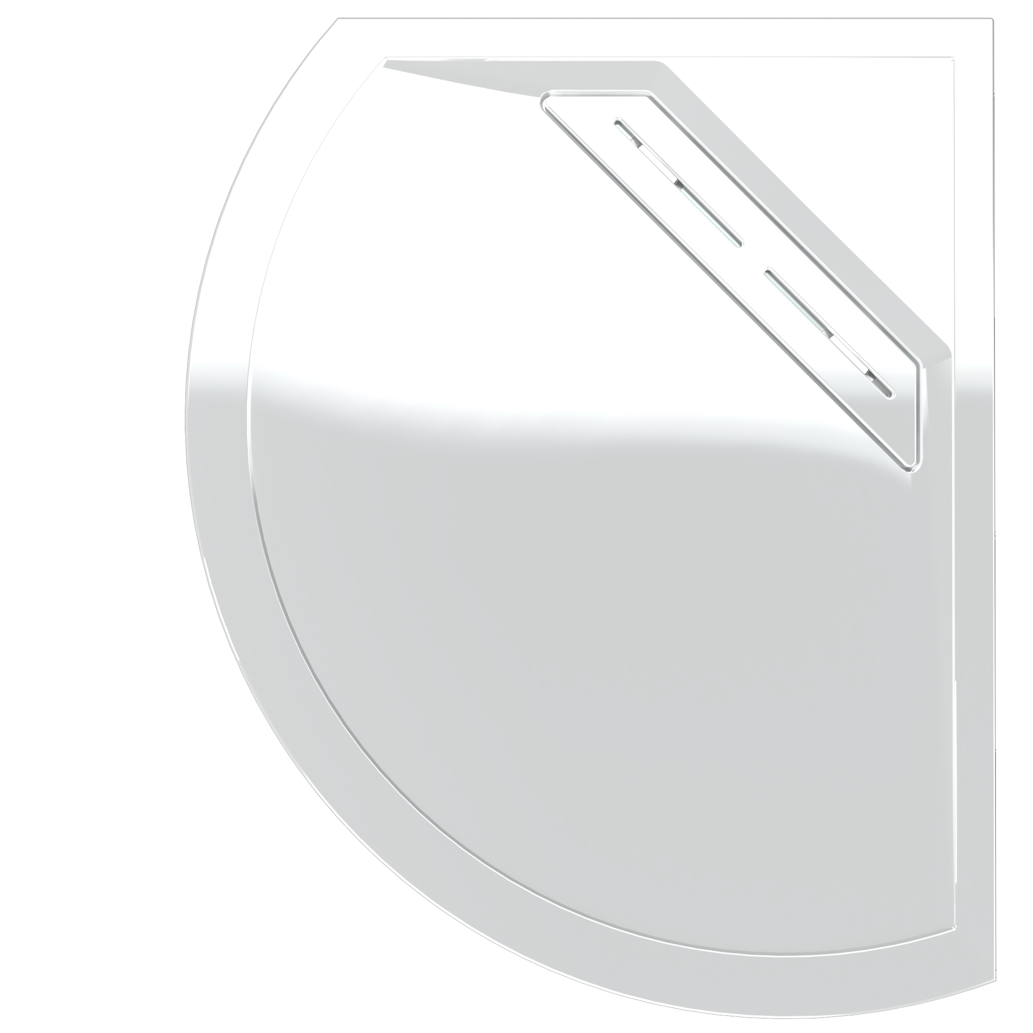 Kudos Connect2 Curved Offset Slip Resistant Shower Tray – Bath & More UK