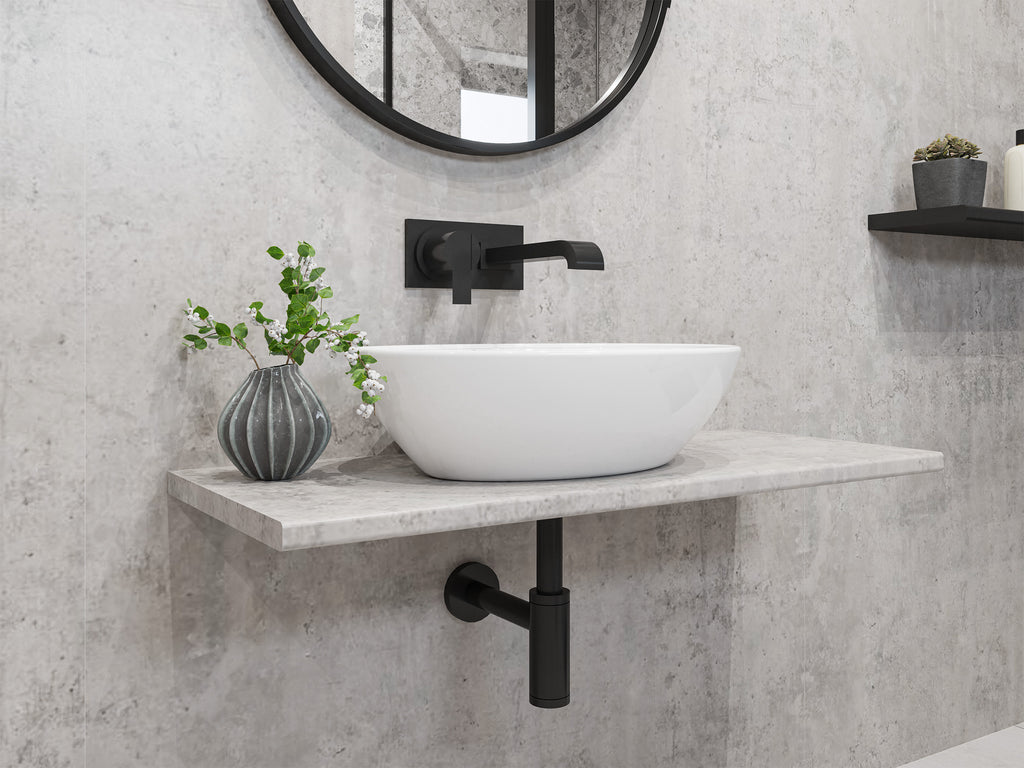 Industrial Concrete | Wetwall Mermaid Bathroom Wall Panels – Bath & More UK