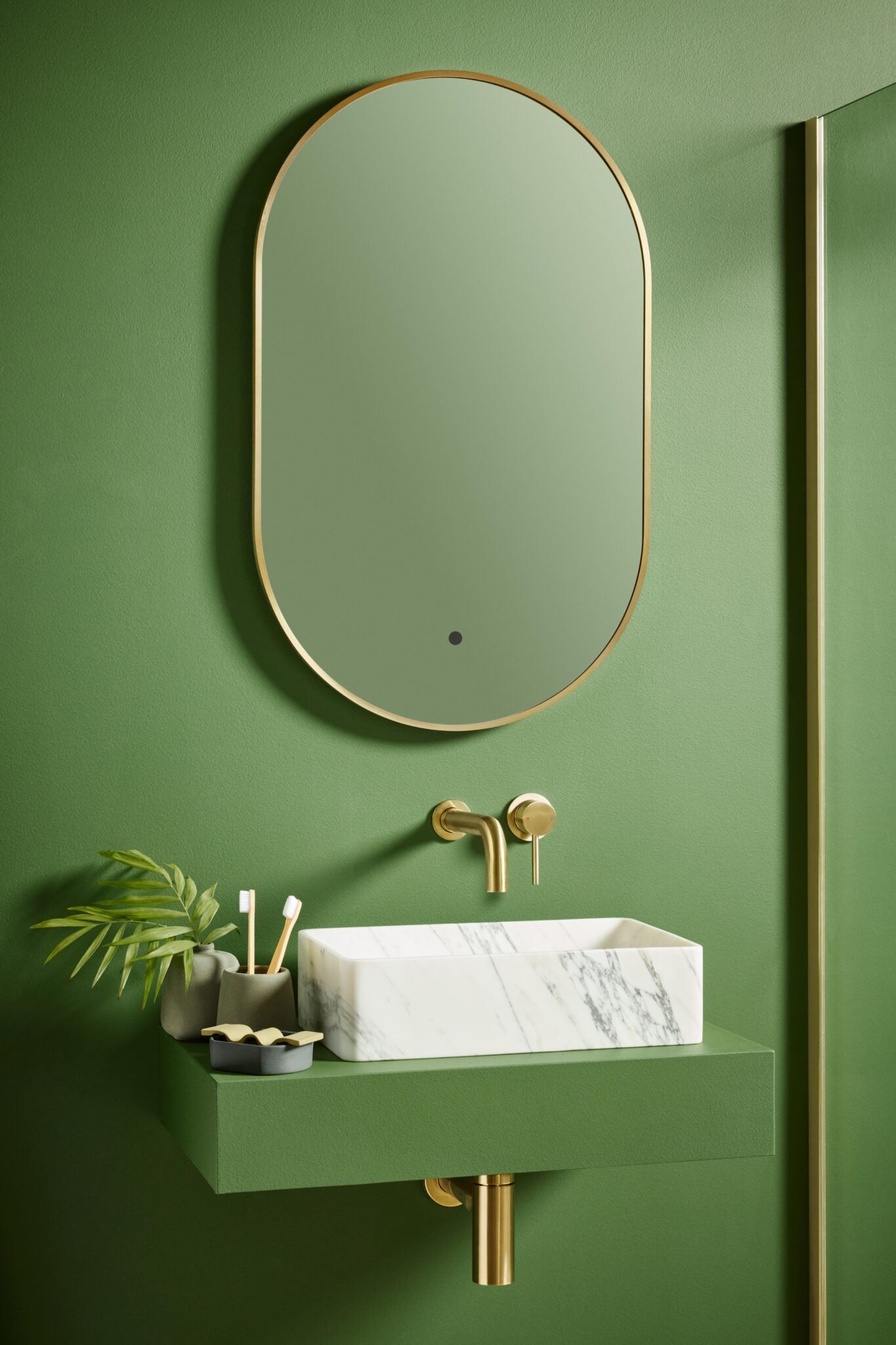 Scudo - Tablet Mirror Black Frame 500Mm X 800Mm | Mirrors – Bath & More UK