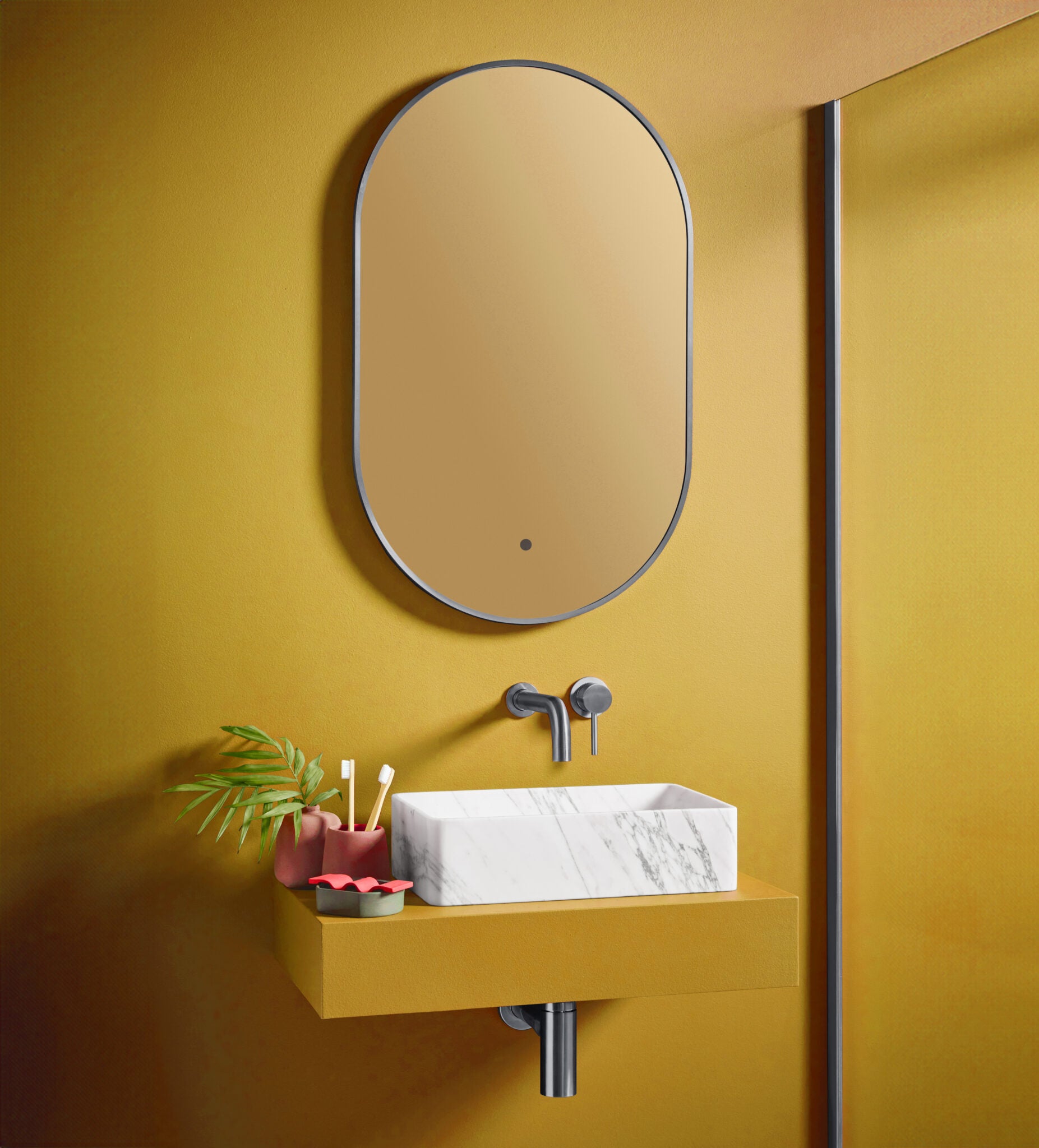 Scudo - Tablet Mirror 500X800 | Mirrors – Bath & More UK
