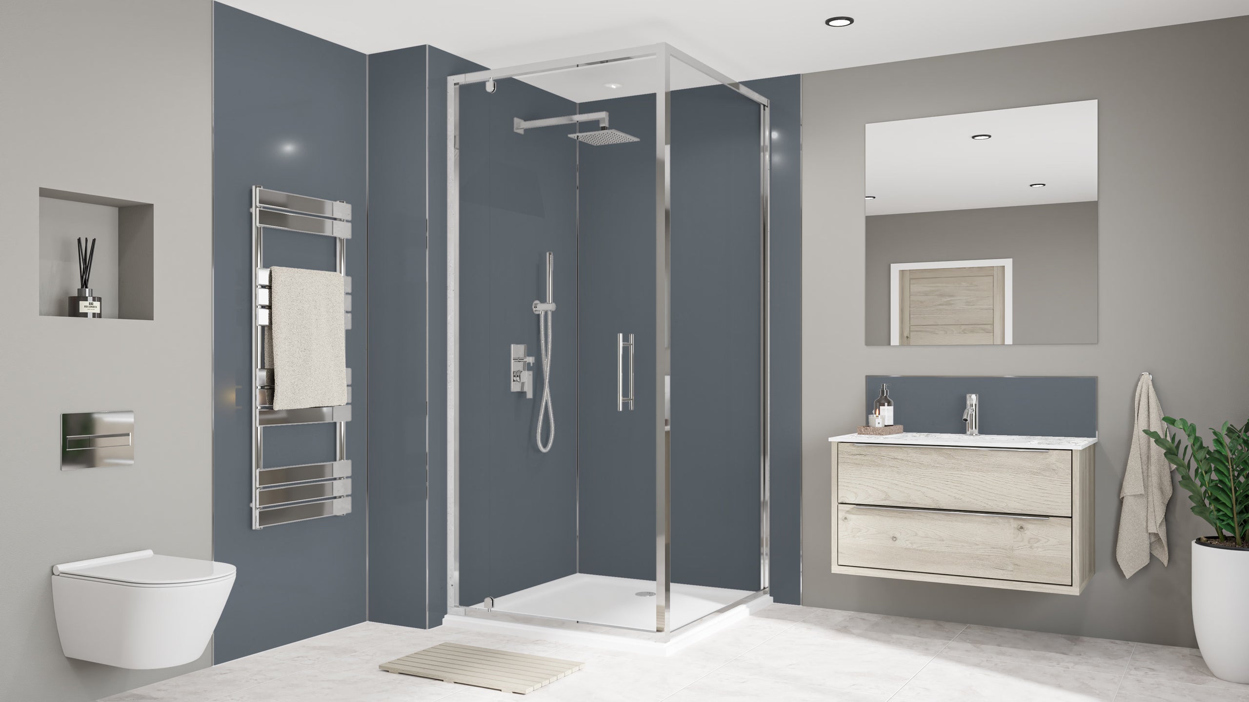 Cadet Alloy Splashback | Wetwall Bathroom Wall Panels – Bath & More UK