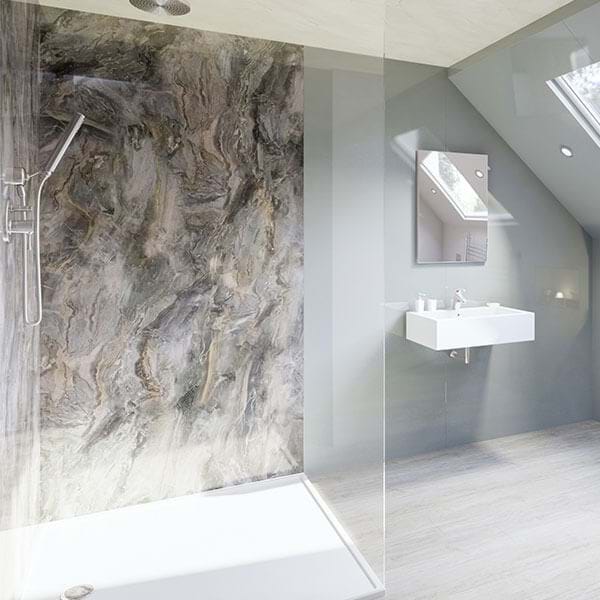 Cappuccino Stone Bathroom Wall Panels | Classic | Multipanel – Bath ...