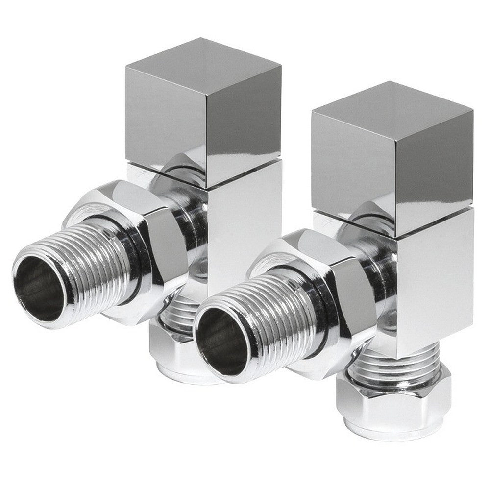 Redroom - Angled Square Valve Pack - Chrome – Bath & More UK