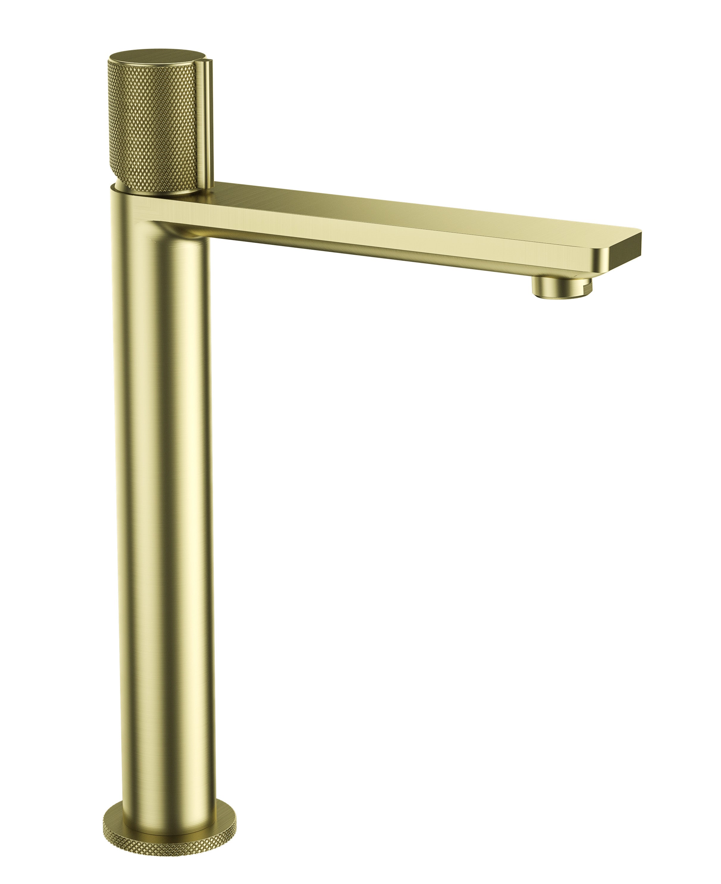 Frontline - Aqua Azar Tall Basin Mono - Brushed Brass – Bath & More UK