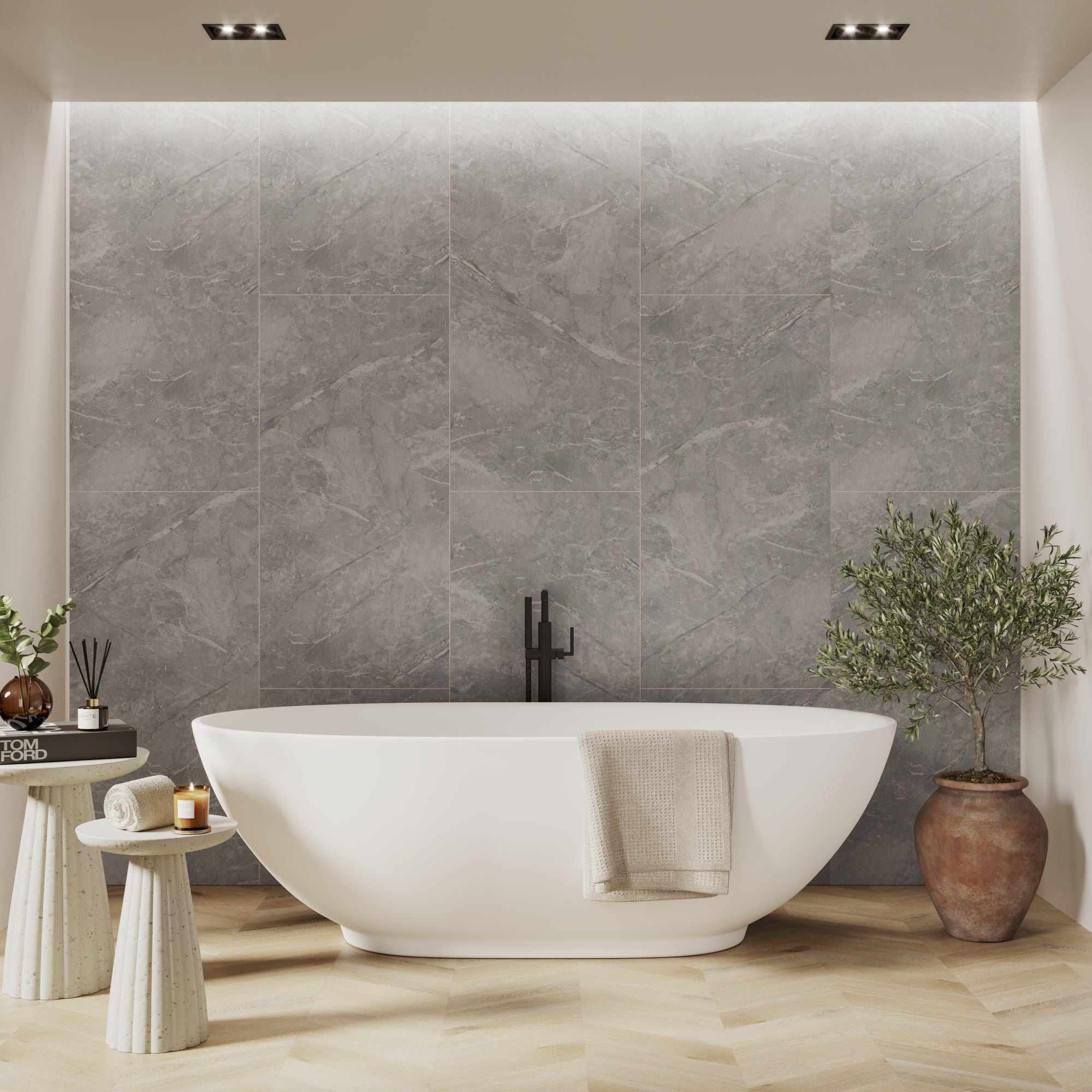 Valmasino Marble | Multipanel Tile XL Offset Wall Panels – Bath & More UK