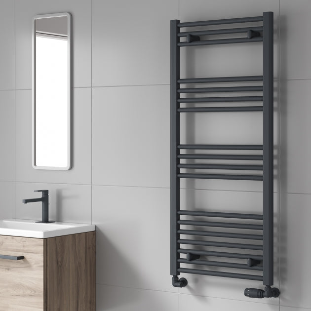 Reina Capo Anthracite Electric Towel Radiator | Heating – Bath & More UK