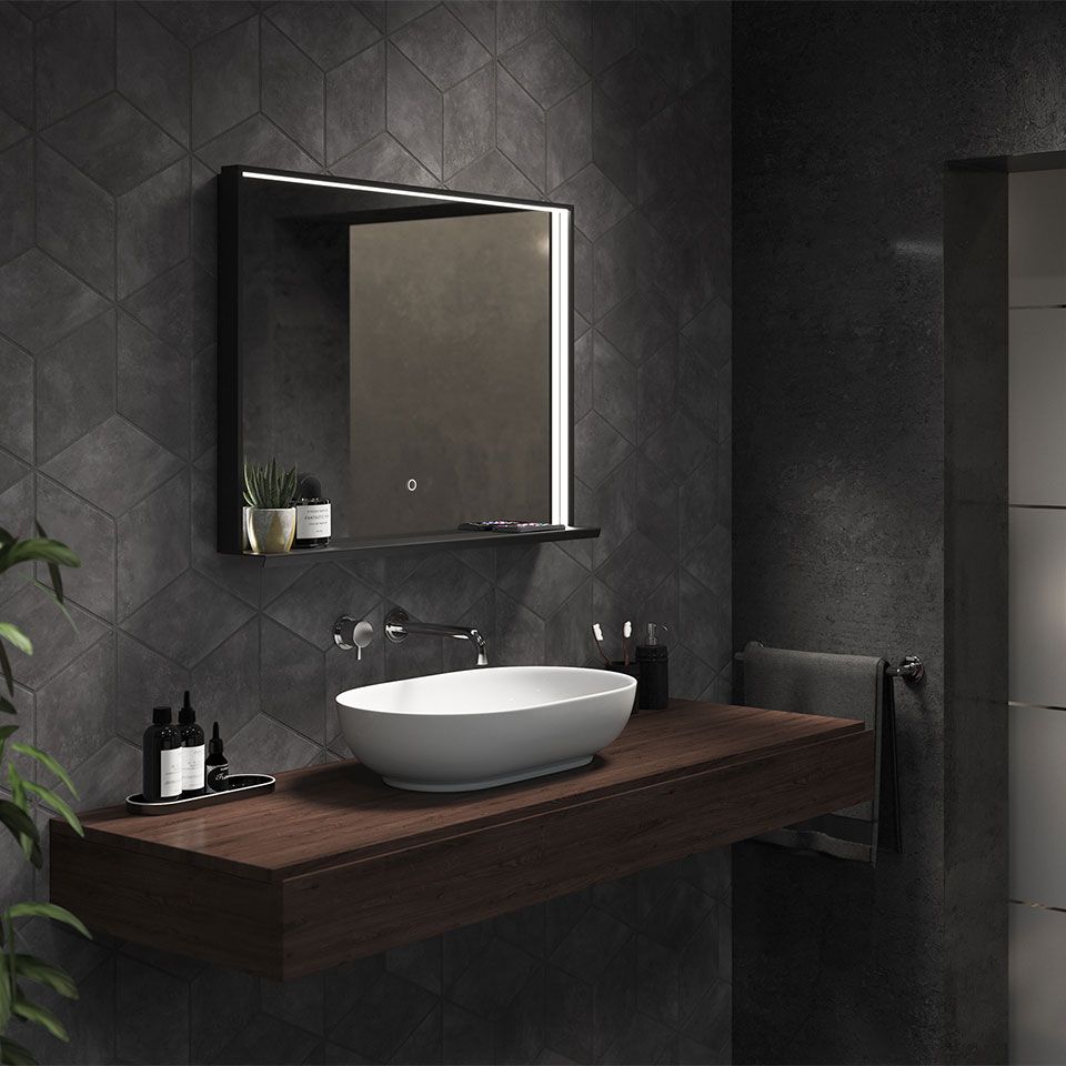 Sensio Element LED Illuminated Mirror with Wireless Charging – Bath ...
