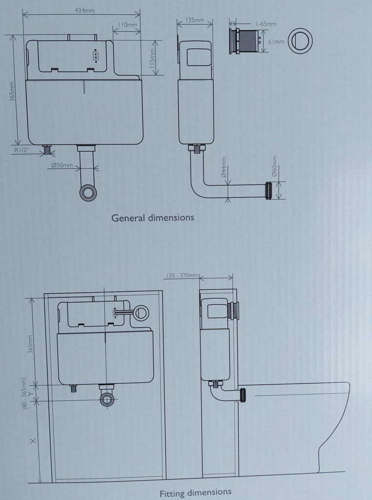 Tavistock Vortex Concealed Toilet Cistern VOR790 | Cisterns – Bath ...