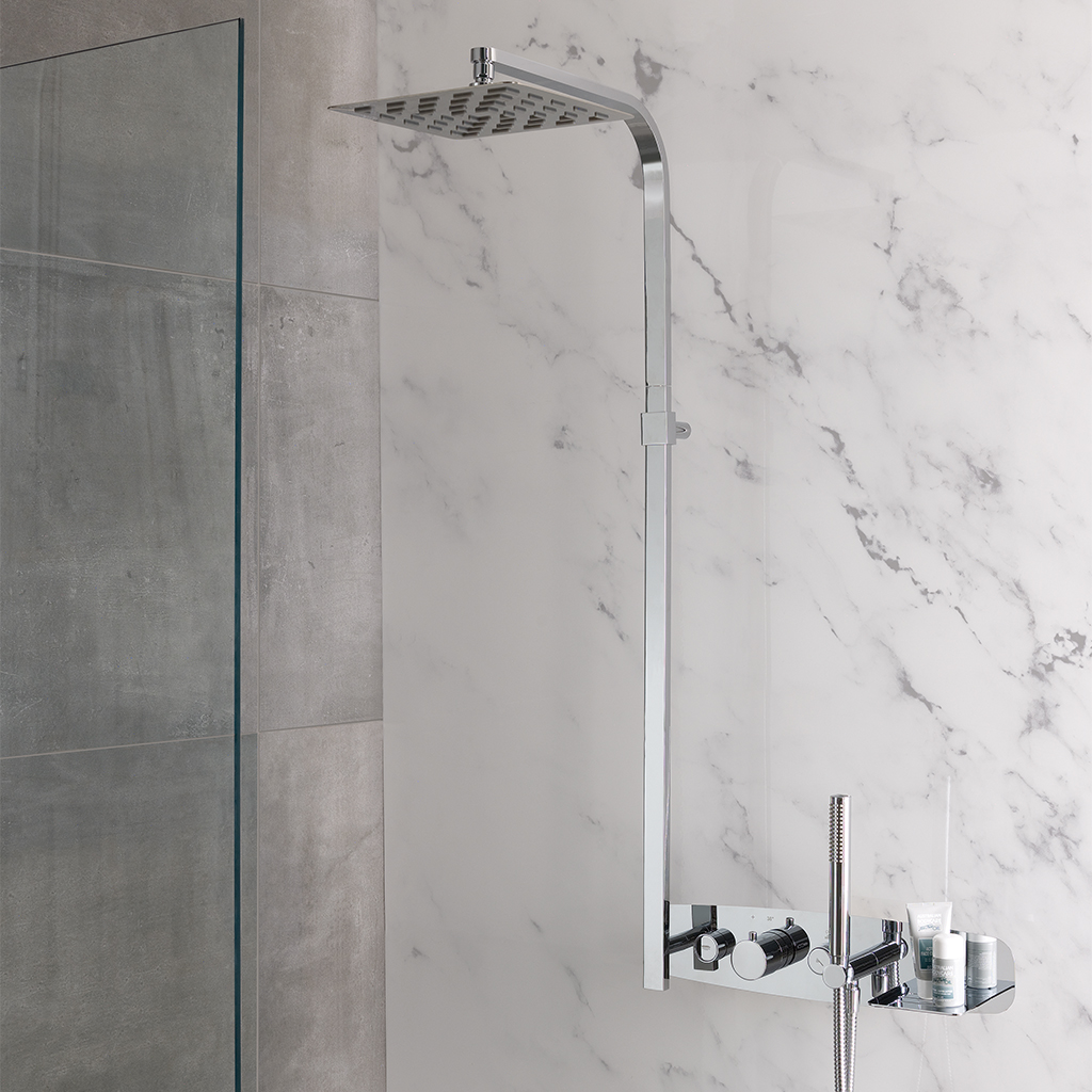Eastbrook Thermostatic Shower Set with Shelf – Bath & More UK